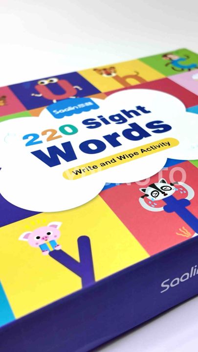 Saalin Wipe-Clean Workbook - 220 Sight Words | ของเล่นเสริมพัฒนาการ ของ ...