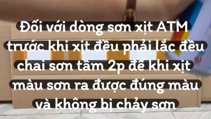 Sơn xịt ATM mã A200 (Trắng) - A203 (Trắng Sanyo) - A236 (Trắng xám ...