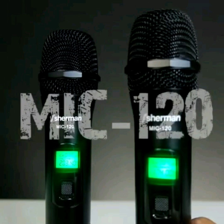 Sherman MIC-120 ไมโครโฟน แบบไร้สาย ไมค์ลอยไร้สายแบบมือถือ | Lazada.co.th