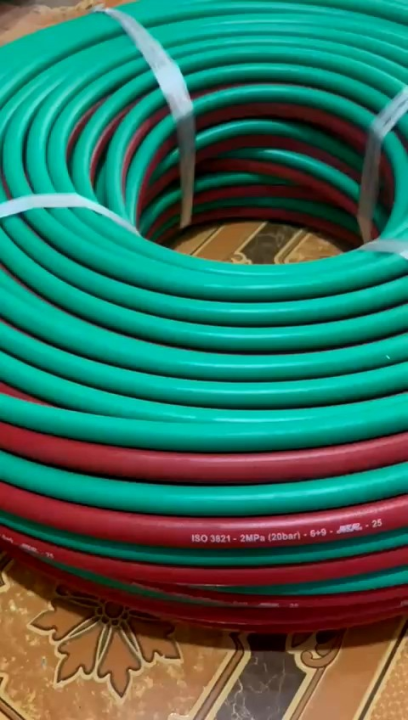 SELANG LAS DOUBLE NCR UKURAN 1/4 X 3/8 INC ( 6+9 MM), HARGA PER 1 METER ...