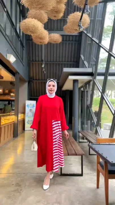 Midi Dress Edisi Merah Putih Kemerdekaan Agustusan By Vienara | Lazada ...