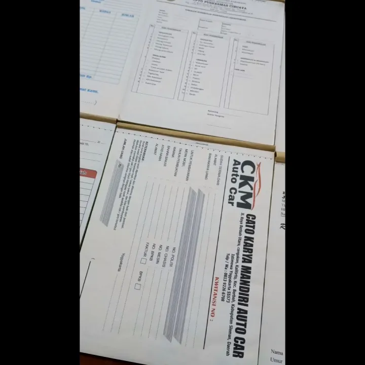 (min. 2 buku) Nota Custom 1/2 (25 set 50 lembar) 2 Ply Pembayaran ...