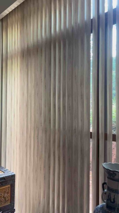 PVC VERTICAL (customize size) VERTICAL BLINDS curved slats 100% HIGH ...