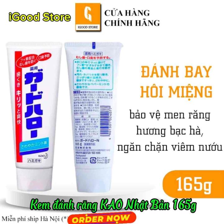 IGOOD - Kem đánh răng chống hôi miệng KAO Nhật 165g | Lazada.vn