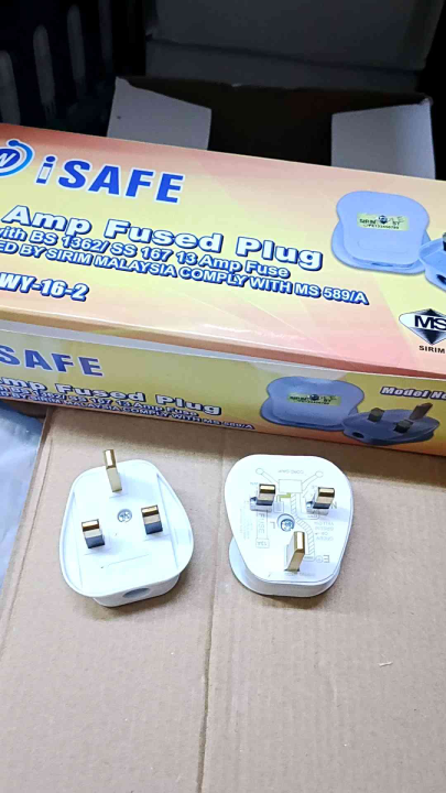13A Plug Top With Sirim Approved Kepala Plug | Lazada