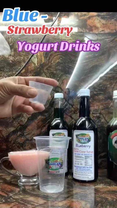 Fruta Coolah Syrup 3 bottles best seller Strawberry Blueberry Green ...