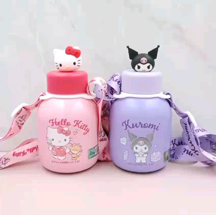 BOTOL MINUM ANAK SANRIO / BOTOL STAINLESS IMPORT / BOTOL KUROMI / BOTOL ...