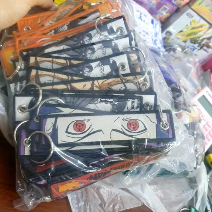 100 Style Anime Series Tag Keychain Fahsion Gift Keytag Naruto Demon ...