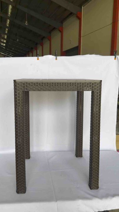 Jolly Plastic Weaved Rattan Heavy Duty Stackable High Table | Lazada PH