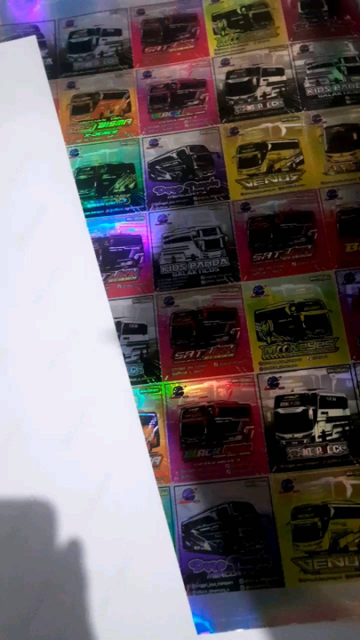 STIKER ORIGINAL BUS BASURI 1 LEMBAR ISI 35 PCS | Lazada Indonesia