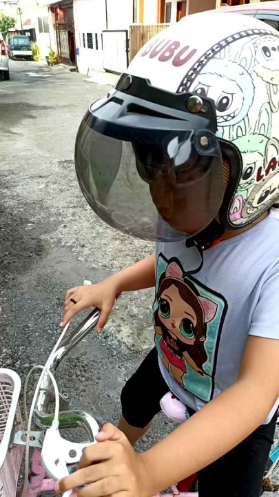 Helm Anak Bogo 2 3 4 5 6 7 8 Tahun Kuromi Sanrio Mixue Lotso ...