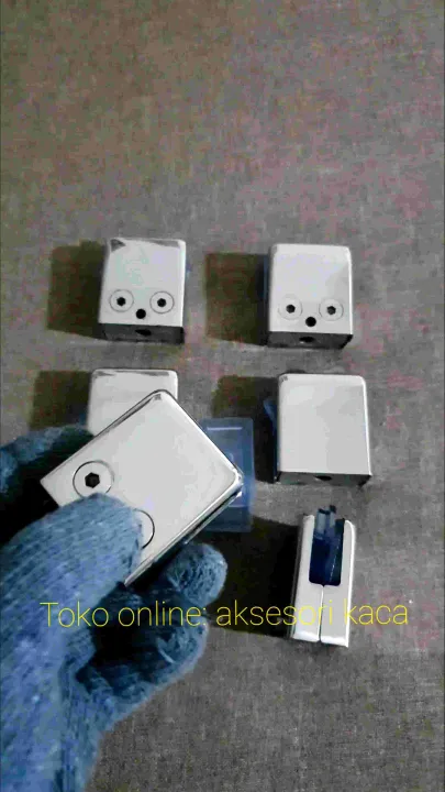 JEPIT KACA KOTAK BRAKET GLASS CLAMP GLASS CLIP TIANG RAILING KOTAK ...