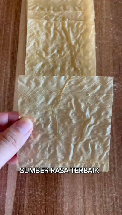 KULIT TAHU TAWAR KUNING UK 10x10 HALAL | ISI 50PCS GOOD QUALITY COCOK ...