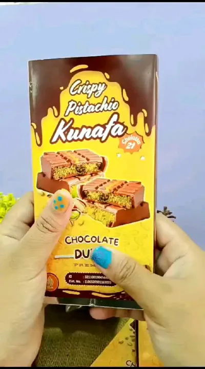 Chocolate Dubai | Coklat Dubai Viral | Crispy Pistachio Kunafa | Yellow ...