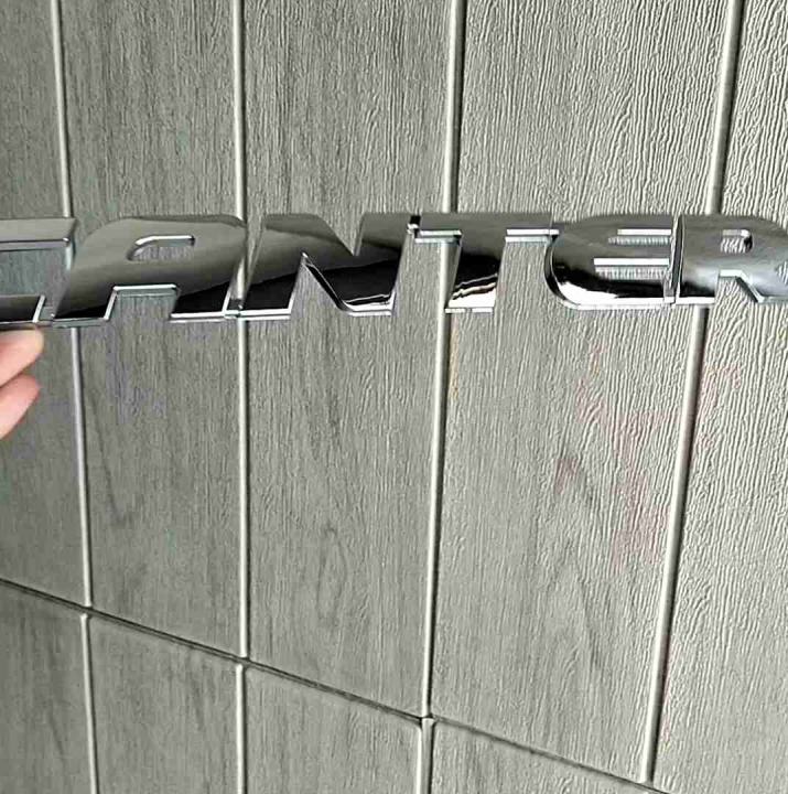 Emblem Logo tulisan Lambang Canter Fuso Box Truck Emblem Canter chrome ...