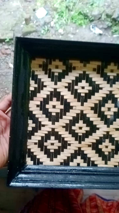 HIASAN DINDING ANYAMAN BAMBU MATA WALIK 25 X 35 CM | Lazada Indonesia