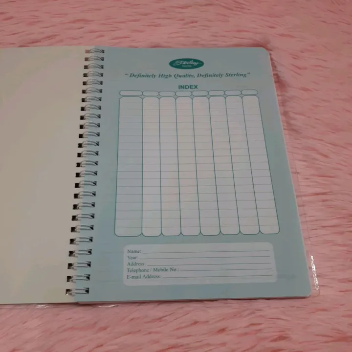 STERLING PAPER DOUBLE LOOP SPIRAL NOTEBOOK (SHEER LINES) #360935 ...
