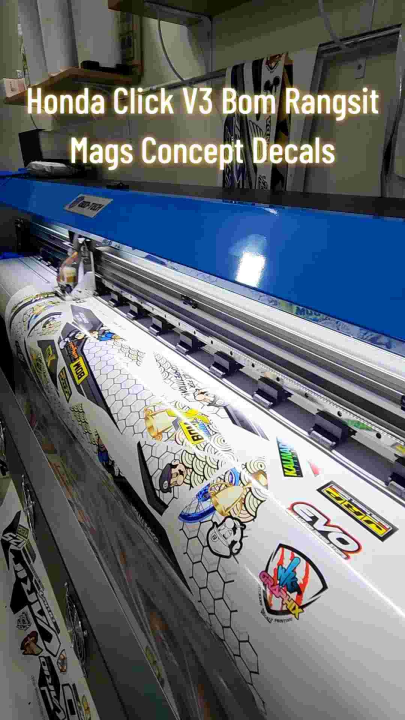 HONDA CLICK V3 BOM RANGSIT MAGS CONCEPT DECALS (WATERPROOF, LAMINATED ...