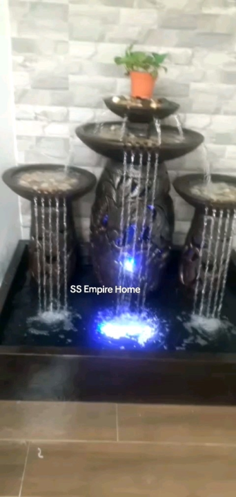 S43 Brown Feng Shui 4x3 Water Pond Fountain Kolam Air Sandstone Garden ...