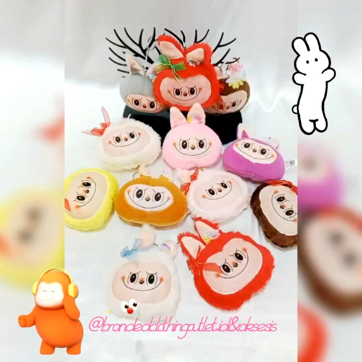 GANTUNGAN KUNCI LABUBU VIRAL / GANTUNGAN TAS LABUBU BULU / CUTE LABUBU ...