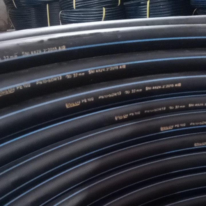 pipa hdpe selang air unilon ukuran 32 mm atau 1 inch pn 10 per 100 ...