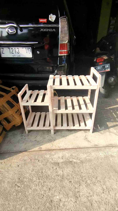 meja / rak dispenser galon air minum rak kayu meja Mejikom serbaguna ...