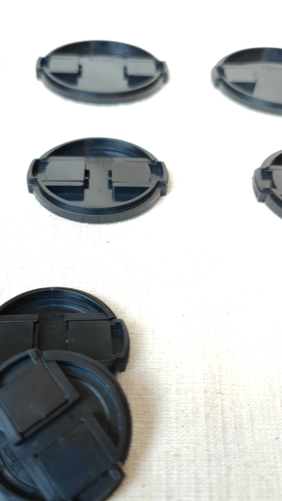 ฝาปิดหน้าเลนส์ Plastic Snap On Front Lens Cap Cover For SLR DSLR Camera ...