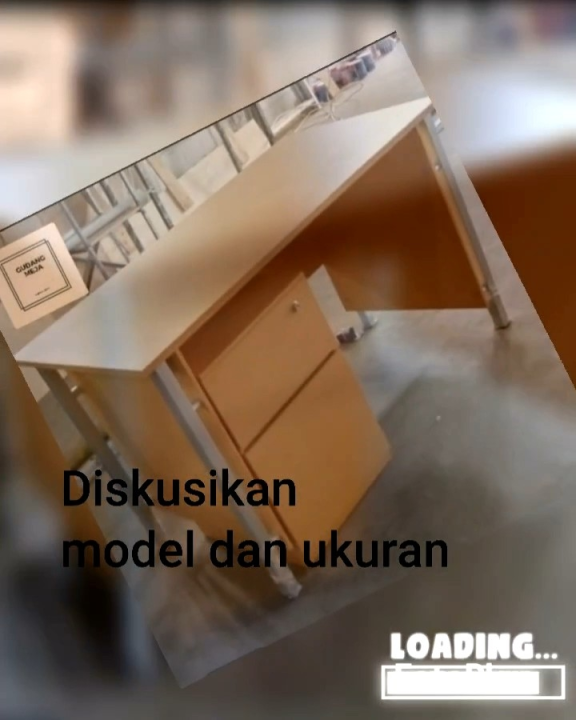 Meja Kerja Kantor Komputer HPL Tacosheets Laptop 200x60x70 | Lazada ...