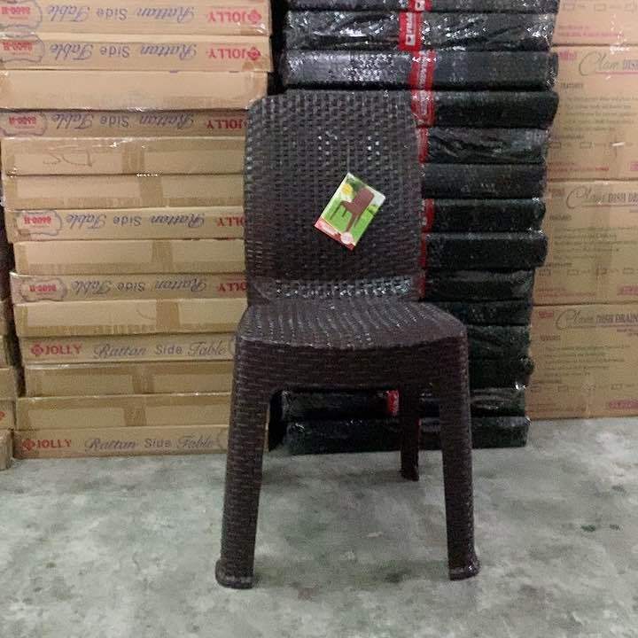 Jolly Heavy Duty Plastic Rattan Weaved Dining Outdoor Chair With ...