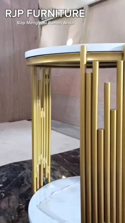 RJP FURNITURE Meja Coffee Table Minimalis Estetik Industrial-Murah Meja ...