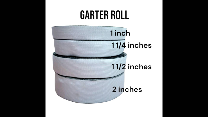GARTER ROLL BLACK EDGE SOLD PER ROLL | Lazada PH