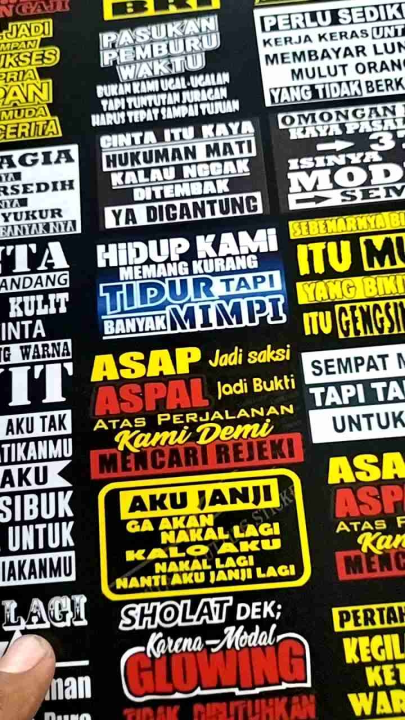 STIKER KATA KATA | STIKER KATA KATA VIRAL | STIKER PACK | STIKER 1 ...
