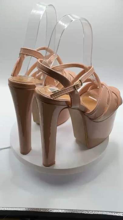 Elegant Platform Pageant Heels 7inches nude | Lazada PH