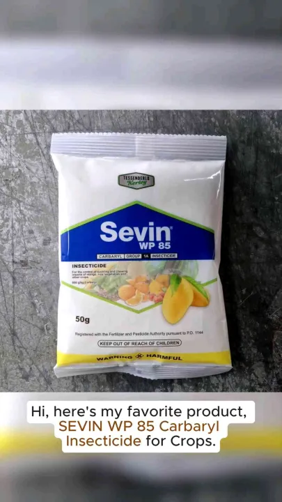 SEVIN WP 85 (50 GRAMS) CARBARYL INSECTICIDE FOR CROPS - ALSO ANTI TICK ...