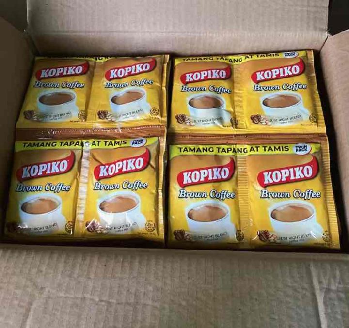(SOLD PER BOX) Authentic KOPIKO 3-in-1 Coffee Mix Twin Pack 120 pieces ...