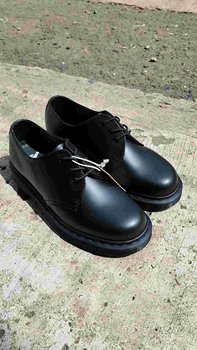 (HOT ITEM) NEW Sepatu Docmart Boots Dr.martens 1461 Mono Smooth low 3 ...