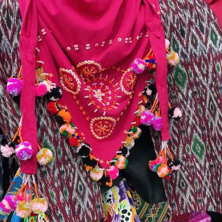 TANGKULO SCARF NECKLACE / Beaded Bitaug Scarves / Handweave Yakan Davao ...