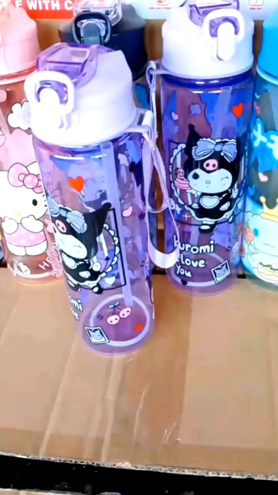 Botol Minum Viral Kapasitas 900ml Motif Karakter Labubu Sanrio Kuromi ...