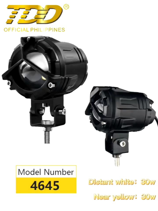 TDD 4645 1PAIR 40WATTS GIANT EYE ARMOURED BULB LED HEADLIGHT FOG LAMP ...