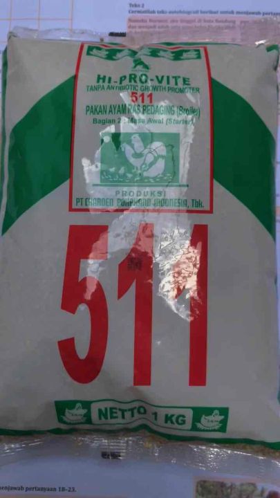 PAKAN AYAM BROILER 511 KEMASAN 1 KG | Lazada Indonesia