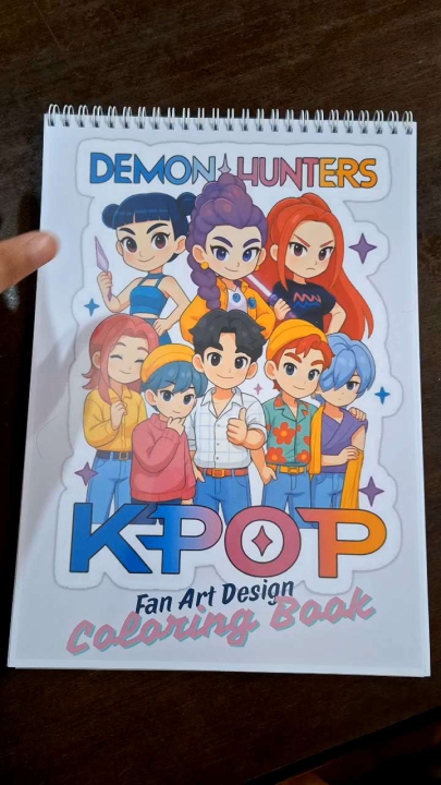 Kpop Demon Hunters and Saja Boys Coloring Book Chibi Style for kids 40 ...