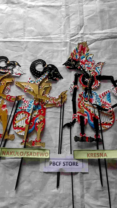 Wayang Paket 6 Wayang Kresna Arjuno Deworuci Wisanggeni Setiyaki Nakulo ...