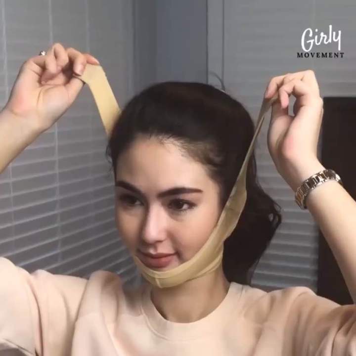 Alat pembentuk wajah v wajah kurus tirus V shape muka jenis kain | Lazada