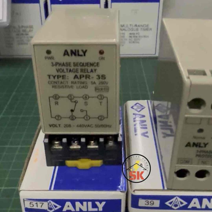 ANLY APR-3S | APR-4S | 3-Phase Voltage Relay | 3-Phase Protection Relay ...