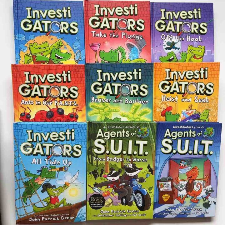 ปกแข็ง InvestiGators 1-9 Full Color English Comic Book(No Box) investi ...