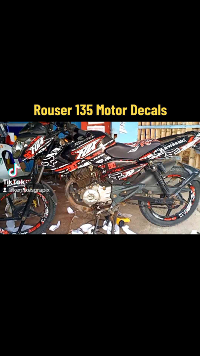 ROUSER Bajaj 135 Full Decals Sticker Set Kawasaki | Lazada PH