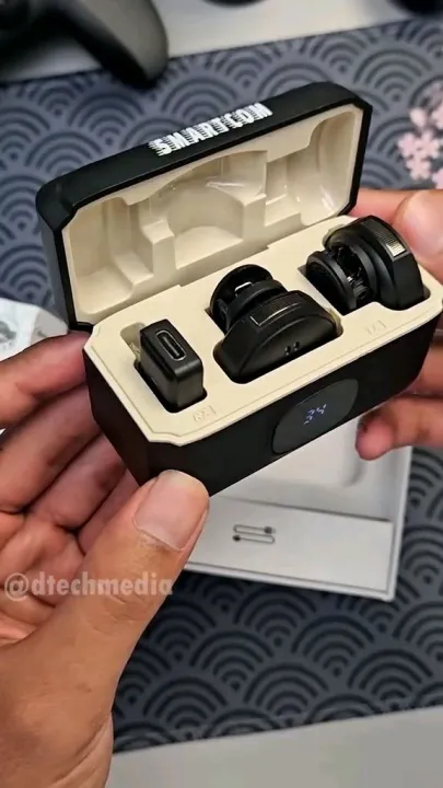 Mikrofon Wireless Lavalier WIFIT Kerah Microphone Vlogger Magnetic Clip ...