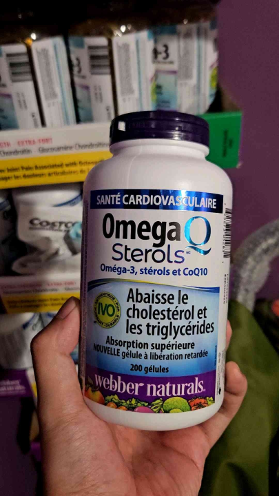 Viên uống giảm mỡ máu cholesterol Omega-3 và CoQ10 Webber Naturals 200 ...