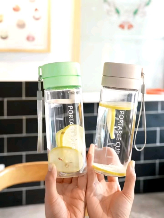 Botol Minum Infuse Water Portable Cup Bening 800ml Botol Minum Sport ...