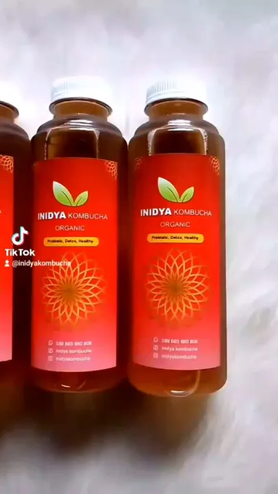 4 BOTOL TEH KOMBUCHA ORIGINAL 250ml | Lazada Indonesia